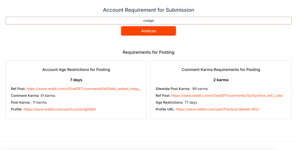 Account Requirement - IdeaHunt